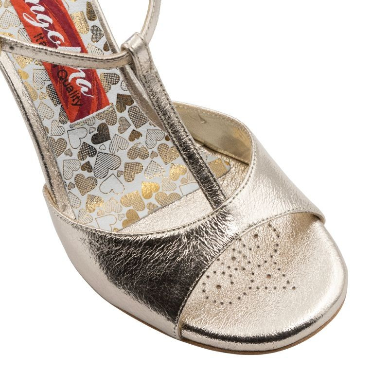 Buy C1 Platino Laminato Punta Larga Heel 9 cm Woman's size EU: 35 / US: 5